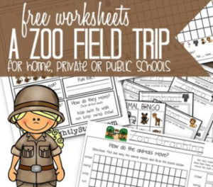 Zoo Field Trip Worksheet - Brightly Street